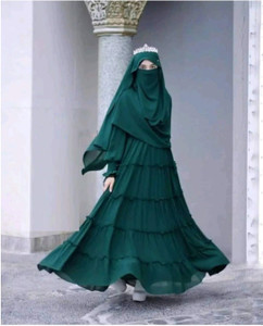 holidayfashion Frill Work Dubai Froce Design Burkha Imported Nida ...