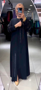 ovais abaya collection 1080 Saima Zipper Abaya Nida Matte Solid Abaya ...