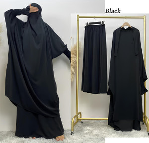 kashaf store Nida Matte Self Design, Solid Burqa With Hijab Price in ...