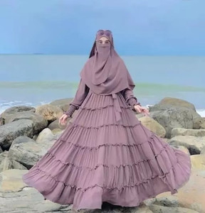 SHIFA Cotton Blend Solid Burqa With Hijab Price in India - Buy SHIFA ...