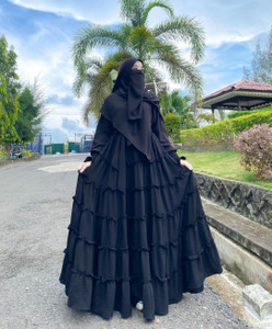 Dreamzone- Polyester Self Design Burqa With Hijab Price in India - Buy ...