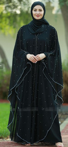 Hera Nida Matte Solid Abaya With Hijab Price in India - Buy Hera Nida ...