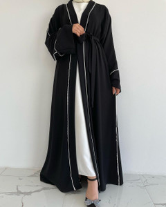 ovais abaya collection Nida Matte Solid Abaya With Hijab Price in India ...