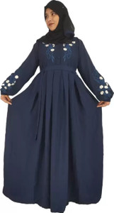 SAVE AND SAFE Nida Matte Self Design Burqa With Hijab Price in India ...