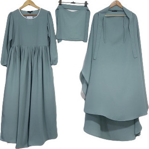 BAHAYA Nida Matte Solid Abaya With Hijab Price in India - Buy BAHAYA ...