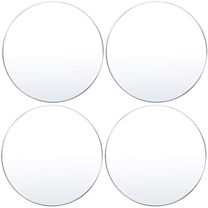 Parikshit Sublimation 4pcs transparent acrylic glass round circle disk ...