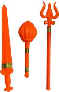 Prapti Mart Plastic Shiv Trishul Sword Gada Toys for Kids Weapon Role ...