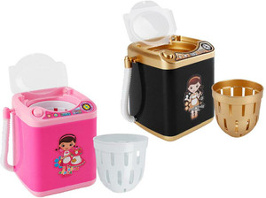 BNF Plastic Electric Simulation Washing Machine Kids Pretend Role Play ...