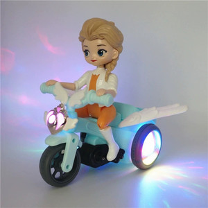 PANSHUB Musical Stunt Tricycle Scooter with Girl Rider - 360° Rotation ...