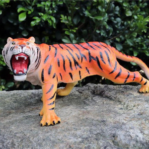 Mubco Roaring Tiger Rubber Stuffed Toys Wild Animal Figure Collectible ...