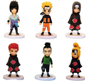 OFFO Naruto Anime Set of 6 Collectibles For Office Desk and Study Table ...