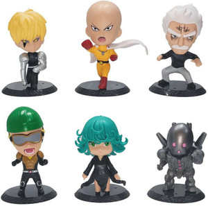 kawaii kart One Punch Man Action Figure - Set of 6 | One Punch Man ...