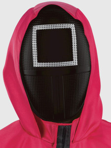 Mubco Squid Game Guard Mask Square | Face Cover Cosplay Party ...