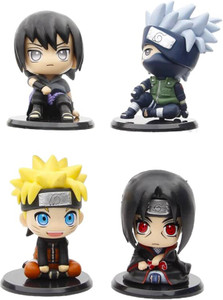RVM Toys Set of 4 Naruto Sasuke Itachi Kakashi Chibi Sitting Anime ...