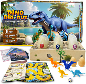HOTKEI Dinosaur Egg Toys Digging Kit Board Games Set Birthday Gift for ...