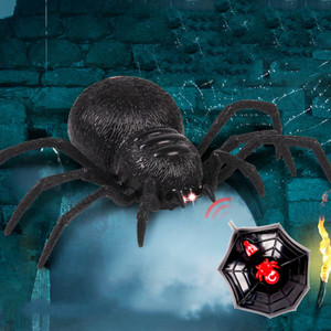 BNF Remote Control Scary Creepy Soft Plush Spider Infrared RC Tarantula ...