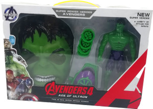 Zest4u Hulk Theme Action Set- Mask, Arm Wearable Disk Shooter & Figure ...