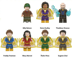 Baka Shazam set of 7 minifigures building block DC COMICS custom ...
