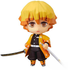weeboo world Zenitsu Chibi Figure PVC Anime Figures Cute Demon Slayer ...
