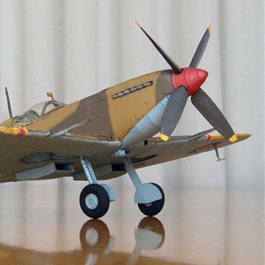 BNF 1/33 Scale 3D Paper Spitfire Fighter Airplane Aircraft Model DIY ...