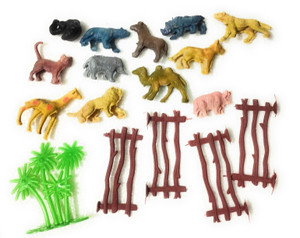 Zewelery Mini Jungle Animals Toys Set 12 Pc Jungle Theme - Mini Jungle ...