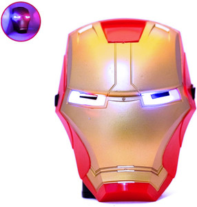 Littlin Iron Man Face Mask Action Figure Toy with Light Effect for ...