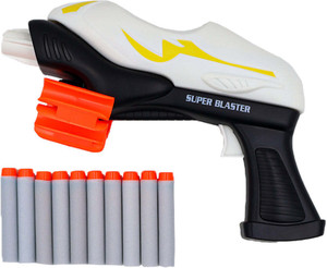 Toybharat Super Blaster Gun Toy With10 Soft Shooting Blaster Dart Gun ...
