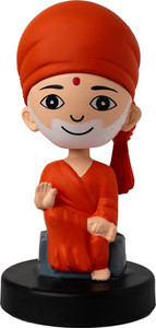 BUDDYZ Shirdi Sai Baba Bobblehead for Car Dashboard, Office Table, Home ...