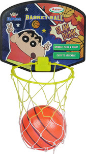 asian Shinchan Basket Ball Kit For Kids Indoor With Ball - Shinchan ...
