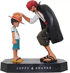 RVM Toys Anime One Piece Luffy and Shanks Action Figure 18 cm Office ...