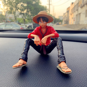 AG MOTO One Piece Monkey D. Luffy sitting anime action figure - One ...