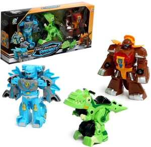 KETAKI FASHION Adventures Dinobot Squad Grimlock, Dinobot Snarl, and ...