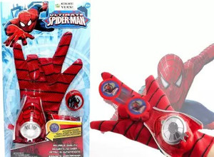 White Devil Spiderman hand Gloves with Disc Launcher web shooter ...