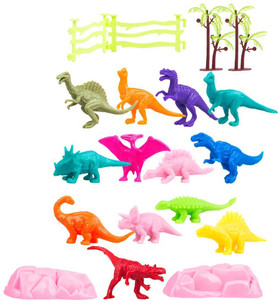 Sanchi Creation 13 Pcs Mini Dinosaur Set Toy Animal Collectible Model ...