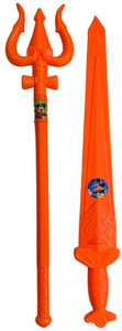 Banke Ji Plastic Shiv Trishul Sword Toys for Kids Weapon Role Play Toy ...