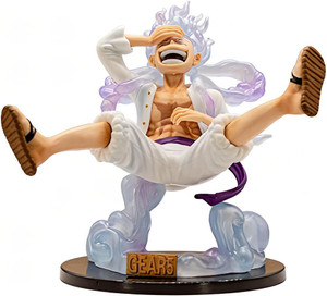 RVM Toys One Piece Anime Monkey D Luffy Gear 5 Laughing Action Figure ...