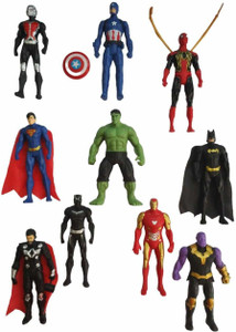 The Simplifiers Super Heros Set of 10 Avengers Miniatures Toys - Super ...