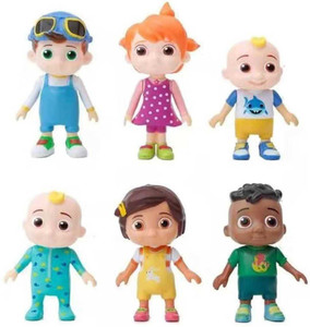 AAHANSHOPPE COCO MELON CHARACTER THEME FIGURES, HARD PLASTIC PACK OF 2 ...