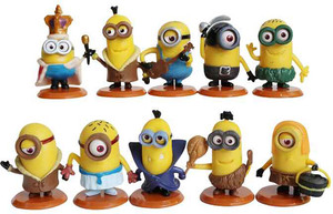 RVM Toys Set of 10 Minions Mini Action Figure Set Minion Decoration ...