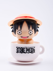 ComicSense One Piece Anime Solar Bobblehead Figure, Luffy in Cup Anime ...