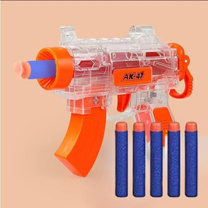 TOYTALES AK-47 Gun with Foam Bullets, Toy Gun for Kids, Action Gun with ...