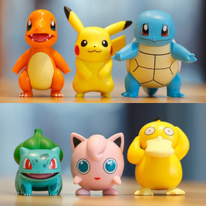 Raregets Pokemon Toy Set, Pokemon Collectible, Pikachu Cartoon Figure ...