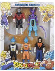 toyeez 5 Pcs Dragon Ball Z Action Figure With Light (6 Inch Each) - 5 ...