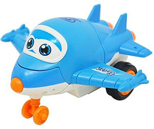 SATSA 2 in 1 Transformer Robot Plane Toys with 360° Rotation, Push & GO ...