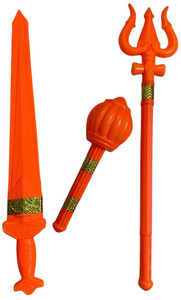 Banke Ji Plastic Hanuman Gada & Sword Toys for Kids/Hand Weapon Role ...