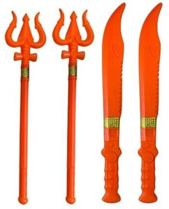 Vidhyapati Plastic Trishul & Khanjar Toys for Kids/Hand Weapon Role ...
