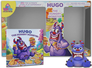 VINBO Collectibles | Vinyl Toy with Storybook Set | HUGO The Hungry ...