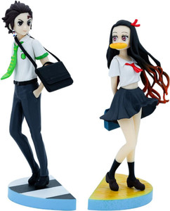 Lil Tara Demon Slayer Nezuko-Tanjiro Figure (High School Version) - Set ...