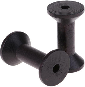 BNF 10pcs Wooden Spool Empty Vintage DIY Roller Coils for Sewing Crafts ...