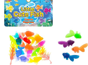WHITE POPCORN LITTLE CUTE FISH FIGURE SET OF 14 PCS - LITTLE CUTE FISH ...